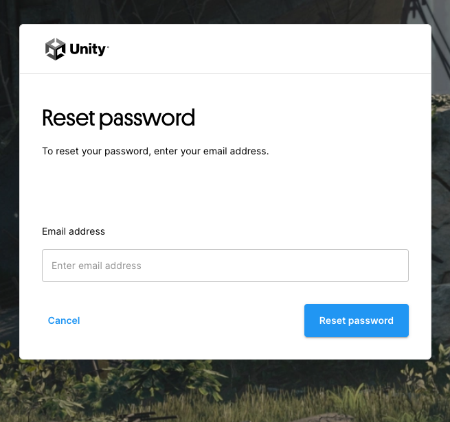 How Do I Reset My Unity Player Password Unity