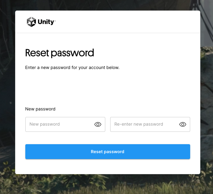 How Do I Reset My Unity Player Password Unity