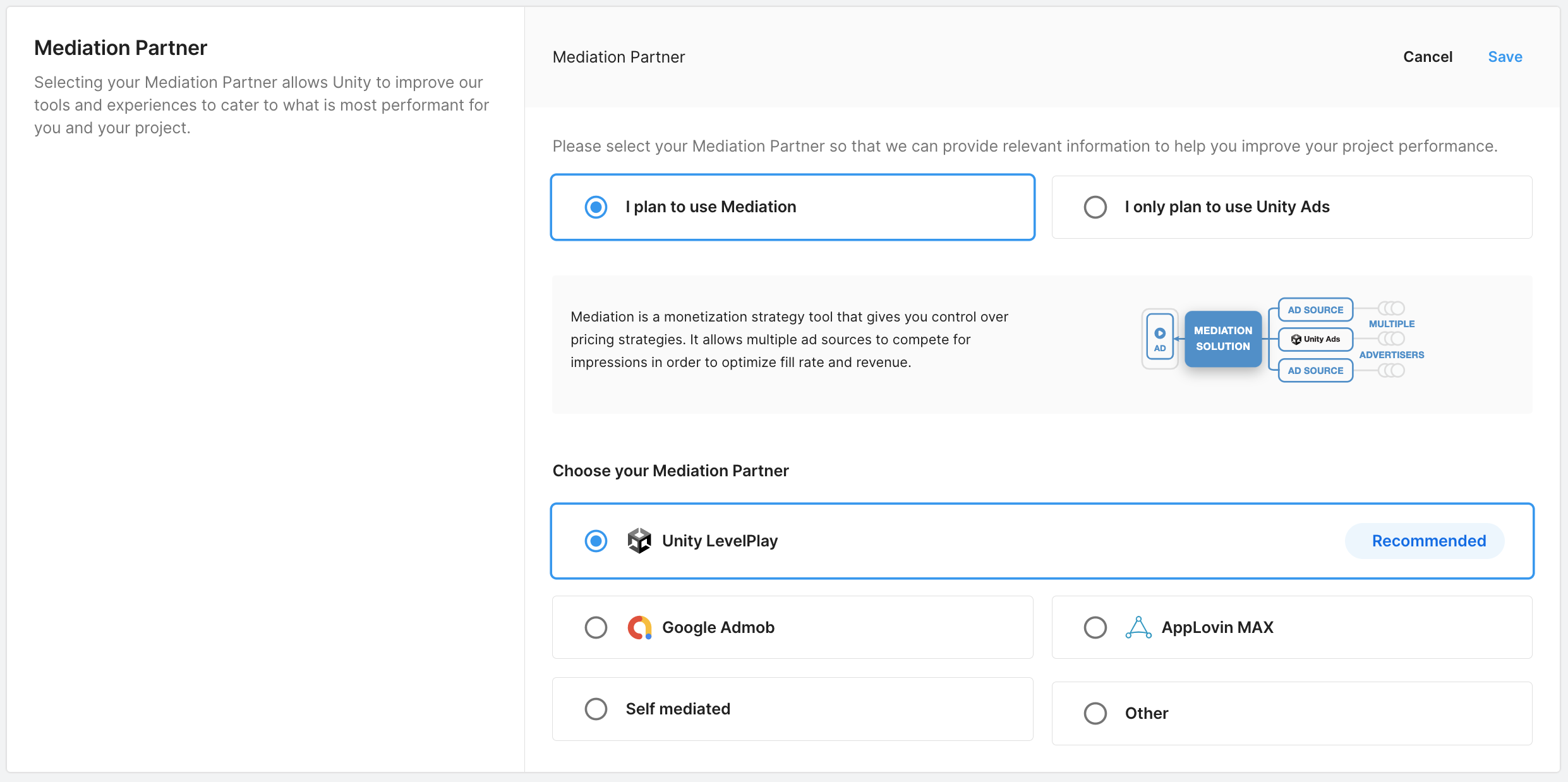 Why can't I find the Placement ID section in my Unity dashboard ...