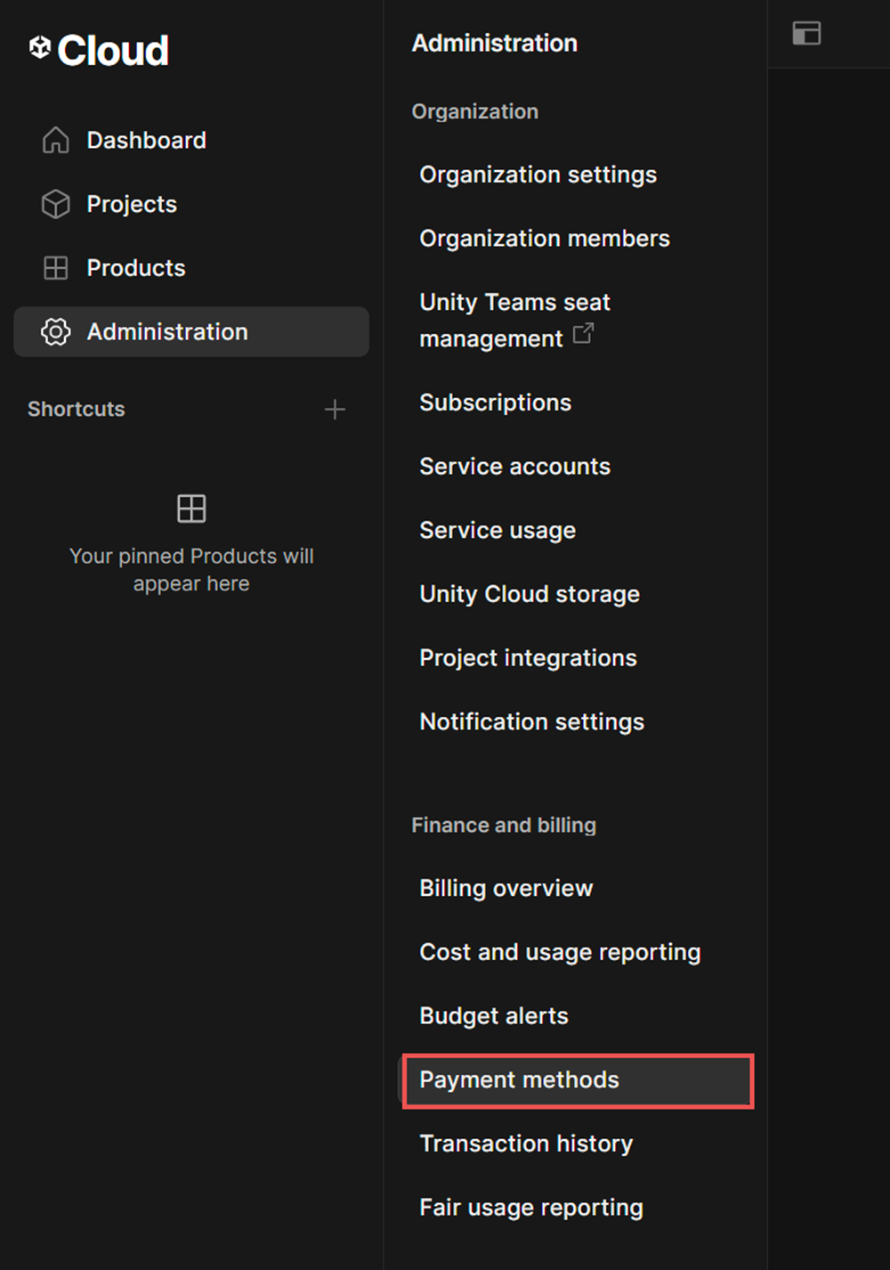 How do I change or update the payment method on my account? – Unity