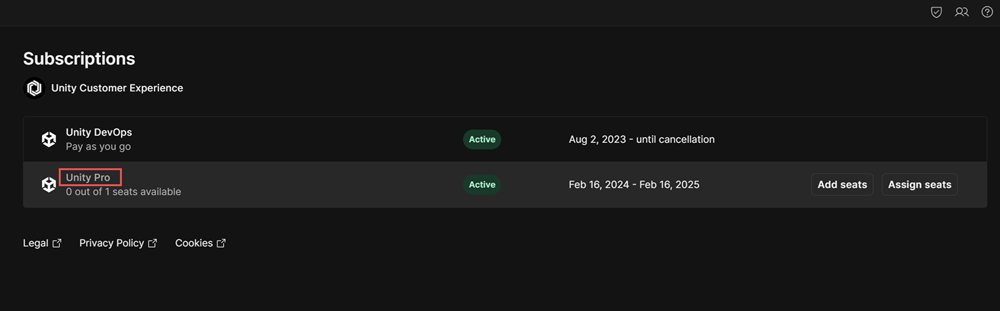 How do I renew my Unity subscription? – Unity