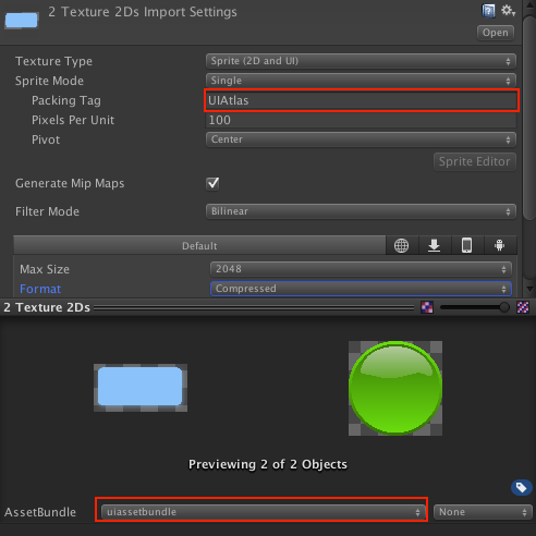 AssetBundle中打包的Sprite Atlas – Unity 支持帮助中心