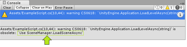 什么是CS0618？ – Unity 支持帮助中心