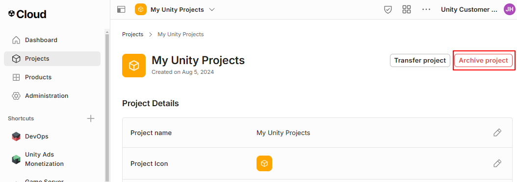 How Do I Archive A Unity Project Unity Support Help Center