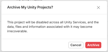 How do I archive a Unity project? – Unity Support Help Center