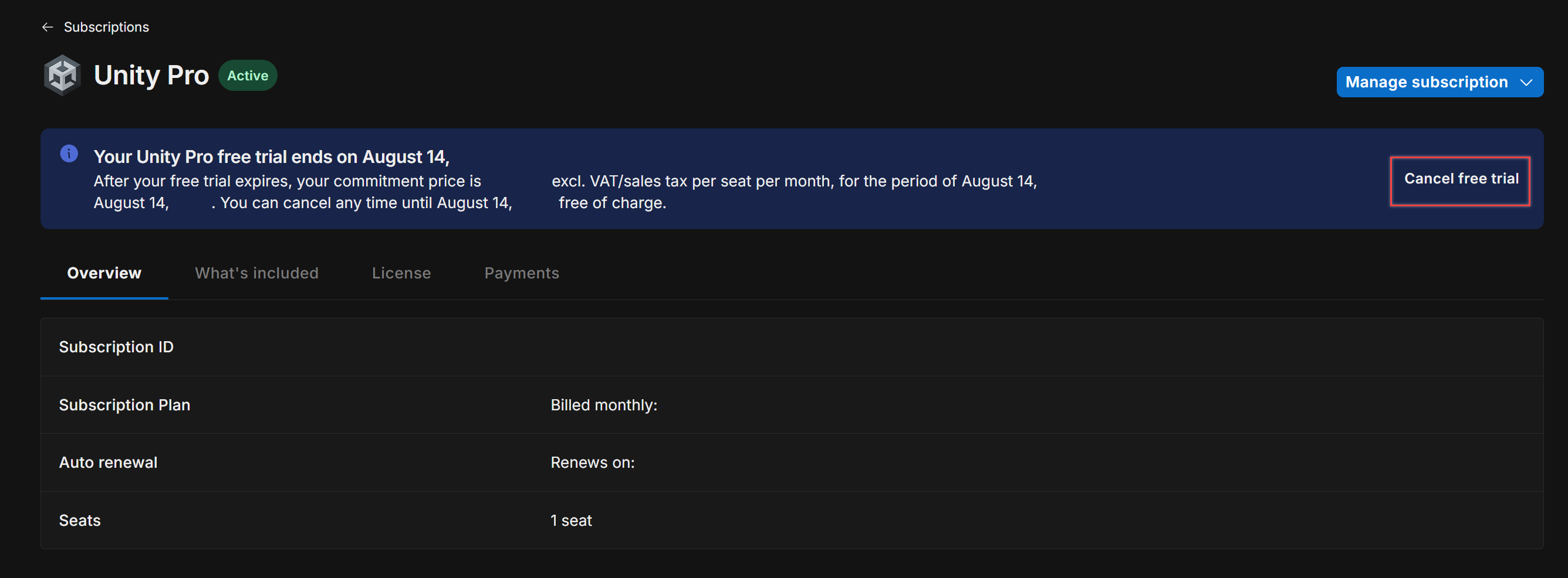 How can I cancel my Unity Pro 30-day free trial? – Unity Support Help ...