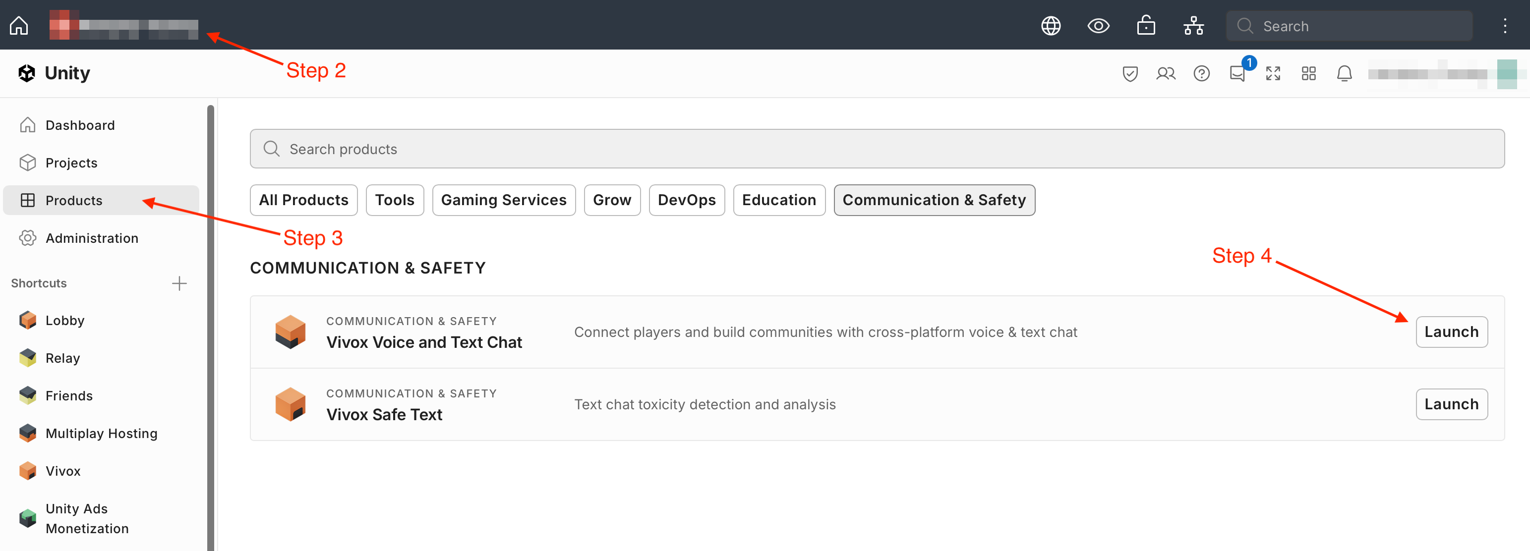Vivox: Where do I find my custom application credentials? – Unity ...